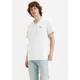 Levi's LEVI'S V-Shirt &raquo;LE ORIGINAL HM VNECK&laquo; mit Logostickerei wei&szlig; L L V-Shirt von Levi's