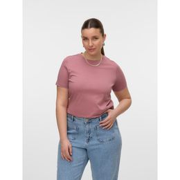 Véro Moda VERO MODA Kurzarmshirt »VMPAULINA SS T-SHIRT GA JRS NOOS« Nostalgia Rose S S Modisches Kurzarmshirt aus pflegeleichtem Jersey-Material