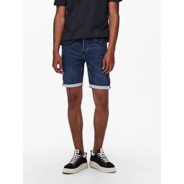 Only & Sons ONLY & SONS Jeansshorts »ONSPLY LIGHT BLUE 5189 SHORTS DNM NOOS« Blue Denim S - N-Gr N-Gr S Niedrige Leibhöhe für einen lässigen und modernen Look