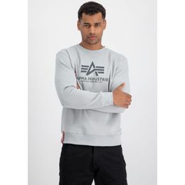 Alpha Industries Sweatshirt »Basic Sweater« pastel grey 3XL 3XL Alpha Logo Siebdruck auf der Brust