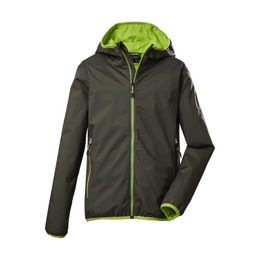 Killtec Outdoorjacke »KOS 226 BYS JCKT« Wind- und wasserdichte Kinderjacke, kompakt verstaubar olivgrün 140 140 Funktionsjacke für Kids mit Kapuze,...