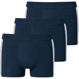 Schiesser Boxer »95/5« 3er-Pack, mit softem, tonalem Bund, kontraststarke Seitenstreifen 803-dunkelblau 4 4 Herren-Boxershorts von Schiesser