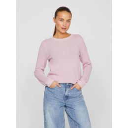 Vila Rundhalspullover &raquo;VIDALO O-NECK L/S KNIT TOP- NOOS&laquo; Winsome Orchid XS XS Basic Strickpullover von Vila