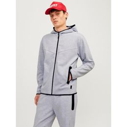 Jack & Jones JACK & JONES Sweatjacke »JCOFUSION SWEAT ZIP HOOD NOOS« Light Grey Melange Detail:NEW LGM S S Hoodie Jacke von Jack & Jones