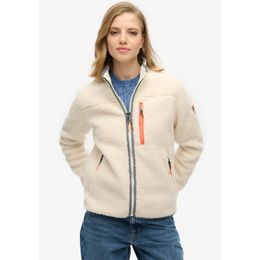 Superdry Fleecejacke »OUTDOOR FULL ZIP FLEECE« Ecru XS XS Outdoor Fleecejacke von Superdry