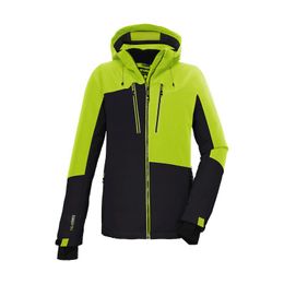 Killtec Skijacke »KSW 69 MN SKI JCKT« Wasserdichte Funktionsjacke mit abnehmbarer Kapuze und Schneefang hellgrün S S Funktionsjacke mit...