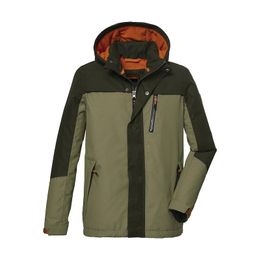Killtec Outdoorjacke »KOW 133 BYS JCKT« Wasserdichte Kinderjacke mit verstellbarer Kapuze und Fleece-Futter khaki 176 176 Kinder Funktionsjacke mit...