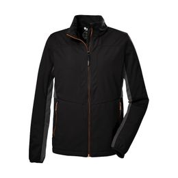 Killtec Softshelljacke &raquo;KOW 42 MN SFTSHLL JCKT&laquo; Softshelljacke: wasser- und windabweisend, fluorfreie Impr&auml;gnierung schwarz L L Herren...