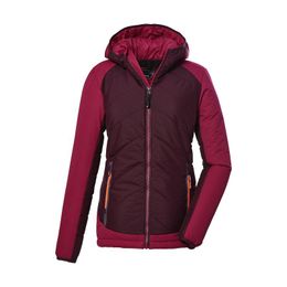 Killtec Steppjacke »KOW 31 WMN QLTD JCKT« Wasser- und windabweisende Steppjacke mit Colourblocking-Design pflaume 44 44 Damen Steppjacke mit Kapuze
