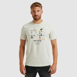 PME-Legend PME LEGEND T-Shirt mit Logo Print bone white 3XL 3XL T-Shirt von PME LEGEND