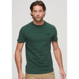 Superdry Rundhalsshirt »ESSENTIAL LOGO EMB TEE« buck green L L Cooles Shirt von Superdry