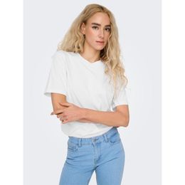 Only Damen Only T-Shirt &raquo;ONLMONJA S/S TEE JRS NOOS&laquo; wei&szlig; L