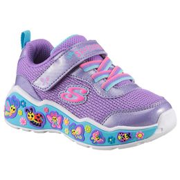 Skechers Lauflernschuh »PLAY SCENE-FUN SQUAD«, Sneaker mit bunten Motiven verziert, Größenschablone zum Download lila kombiniert 24 24 Farbenfrohe...