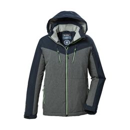 Killtec Funktionsjacke »KOW 373 BYS JCKT« Wasserdichte Funktionsjacke mit Kapuze, Schneefang und Fleece. moosgrün 176 176 Junen Funktionsjacke mit...