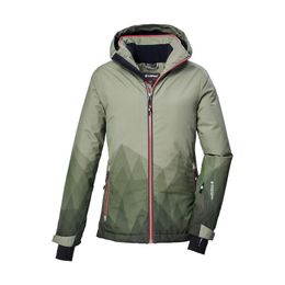 Killtec Skijacke »KSW 328 GRLS SKI JCKT« Wasser- und winddichte Mädchen-Winterjacke mit verstellbarer Kapuze moosgrün 128 128 Mädchen Winterjacke...