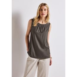 Street One Blusentop mit Raffung nomad brown 46 46 &Auml;rmellose Bluse von Street One