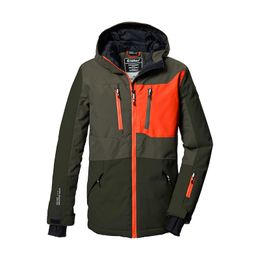 Killtec Skijacke »KSW 397 BYS SKI JCKT« Stylische, wasserdichte Skijacke mit 10.000 mm Wassersäule olivgrün 176 176 Jungen Skijacke mit Kapuze und...