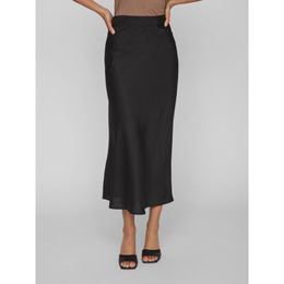 Vila Maxirock »VIELLETTE HW LONG SKIRT - NOOS« Black 42 42 Langer Satinrock mit hoher Taille von Vila