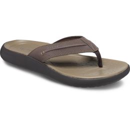Crocs Zehentrenner »Yukon Vista II Flip« Sandale, Sommerschuh mit Ziernaht espresso 48 48 Bequemer Zehentrenner von Crocs - Das Original!