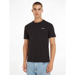 Calvin Klein T-Shirt &raquo;Micro Logo&laquo; aus dickem Winterjersey, mit Logoprint schwarz S S T-Shirt von Calvin Klein Meanswear