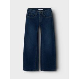 name it Weite Jeans »NKFROSE WIDE JEANS 8808-DT TB« Dark Blue Denim 164 - N-Gr N-Gr 164 Coole Jeans von name it für Mädchen