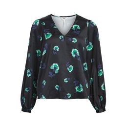 Object Bluse 'AGAFIA' Damen Größe L blau / grün / schwarz / weiß