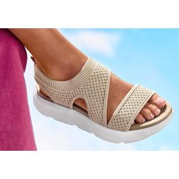 Lascana Damen Sandale, beige, Gr&ouml;&szlig;e 38