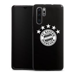 DeinDesign Huawei P30 Pro Handy Silikon H&uuml;lle Case schwarz Handyh&uuml;lle Fcb Transparent Fc Bayern M&uuml;nchen