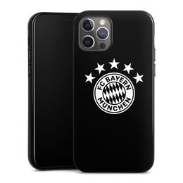 DeinDesign iPhone 12 Pro Handy Silikon H&uuml;lle Case schwarz Handyh&uuml;lle Fcb Transparent Fc Bayern M&uuml;nchen
