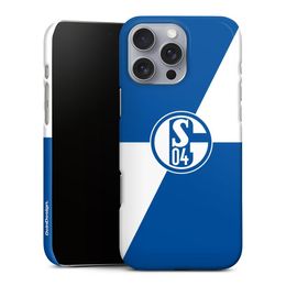 DeinDesign iPhone 16 Pro Max Handy Premium Case Smartphone Handyh&uuml;lle Schutzh&uuml;lle gl&auml;nzend Official Licensed Product Fc Schalke 04 Bundesliga Premium Case