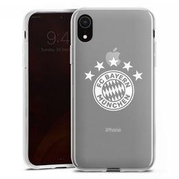 DeinDesign iPhone Xr Handy Silikon H&uuml;lle Case transparent Handyh&uuml;lle Fcb Transparent Fc Bayern M&uuml;nchen Silikon Case