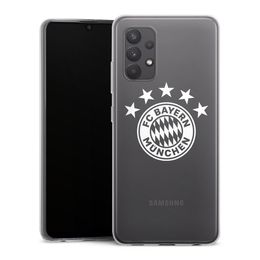 DeinDesign Galaxy A32 4G Handy Silikon H&uuml;lle Case transparent Handyh&uuml;lle Fcb Transparent Fc Bayern M&uuml;nchen Silikon Case