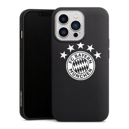 DeinDesign iPhone 13 Pro Handy Premium Silikon H&uuml;lle Handyh&uuml;lle schwarz Case Fcb Transparent Fc Bayern M&uuml;nchen Silikon Premium Case