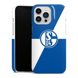 DeinDesign iPhone 13 Pro Handy Premium Case Smartphone Handyh&uuml;lle Schutzh&uuml;lle gl&auml;nzend Official Licensed Product Fc Schalke 04 Bundesliga Premium Case