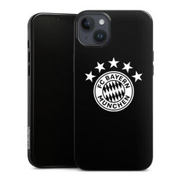 DeinDesign iPhone 14 Plus Handy Silikon H&uuml;lle Case schwarz Handyh&uuml;lle Fcb Transparent Fc Bayern M&uuml;nchen