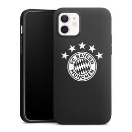 DeinDesign iPhone 12 Handy Premium Silikon H&uuml;lle Handyh&uuml;lle schwarz Case Fcb Transparent Fc Bayern M&uuml;nchen Silikon Premium Case