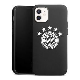 DeinDesign iPhone 12 mini Handy Premium Silikon H&uuml;lle Handyh&uuml;lle schwarz Case Fcb Transparent Fc Bayern M&uuml;nchen Silikon Premium Case