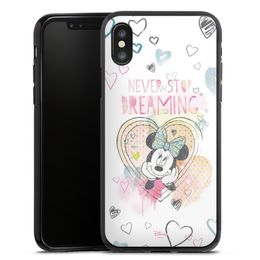 DeinDesign iPhone X Handy Silikon H&uuml;lle Case schwarz Handyh&uuml;lle Official Licensed Product Minnie Mouse Disney