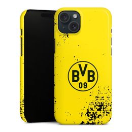 DeinDesign iPhone 15 Plus Handy Premium Case Smartphone Handyh&uuml;lle Schutzh&uuml;lle gl&auml;nzend Borussia Dortmund Borusse Official Licensed Product Premium Case