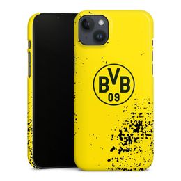 DeinDesign iPhone 14 Plus Handy Premium Case Smartphone Handyh&uuml;lle Schutzh&uuml;lle gl&auml;nzend Borussia Dortmund Borusse Official Licensed Product Premium Case