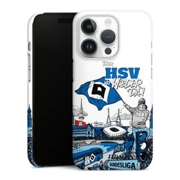 DeinDesign iPhone 14 Pro Handy Premium Case Smartphone Handyh&uuml;lle Schutzh&uuml;lle matt Ascent Hamburger Sv Official Licensed Product Premium Case