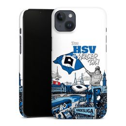 DeinDesign iPhone 14 Plus Handy Premium Case Smartphone Handyh&uuml;lle Schutzh&uuml;lle gl&auml;nzend Ascent Hamburger Sv Official Licensed Product Premium Case