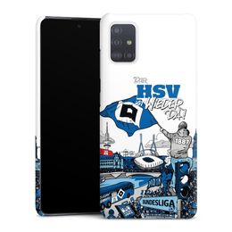 DeinDesign Galaxy A51 Handy Premium Case Smartphone Handyh&uuml;lle Schutzh&uuml;lle gl&auml;nzend Ascent Hamburger Sv Official Licensed Product Premium Case