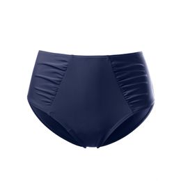 feel good Damen Bikini-Slip mit Stretch-Anteil, marine, Gr&ouml;&szlig;e 48