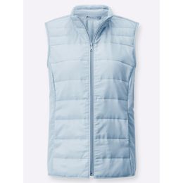 WITT Damen Steppweste mit leichter Wattierung, bleu, Gr&ouml;&szlig;e 48