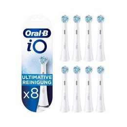 Braun Oral-B iO Ultimative Reinigung 8er, Aufsteckb&uuml;rste wei&szlig;