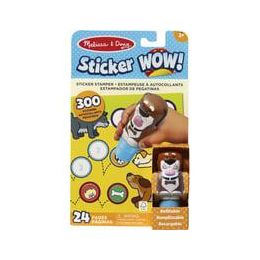 Spin Master Melissa & Doug - Sticker WOW! Hund Aufkleberstempel & Block, Basteln