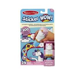 Spin Master Melissa & Doug - Sticker WOW! Einhorn Aufkleberstempel & Block, Basteln