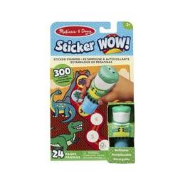 Spin Master Melissa & Doug - Sticker WOW! Dinosaurier Aufkleberstempel & Block, Basteln