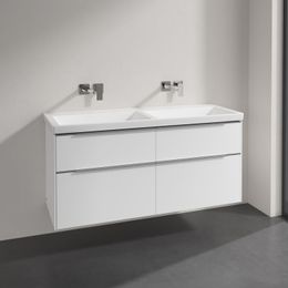 Villeroy & Boch Villeroy & Boch Subway 3.0 Badmöbel-Set 130 cm, 4 Auszüge, Doppelwaschtisch